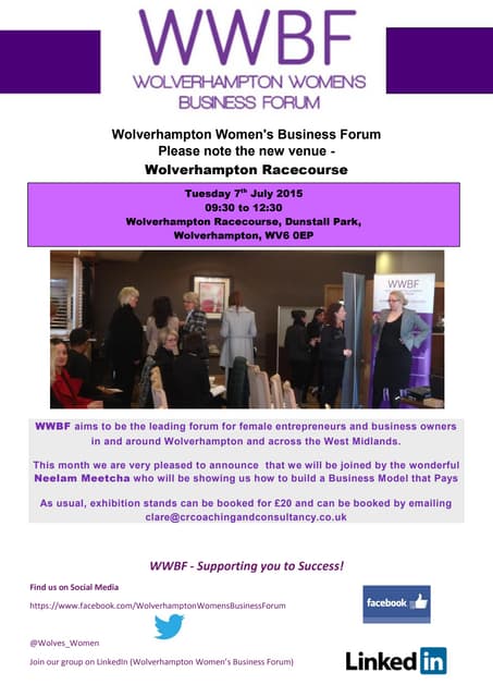 Feedback from #WWBF May event | PDF