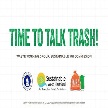 Fair Trash Reduction - West Hartford, CT | PPT