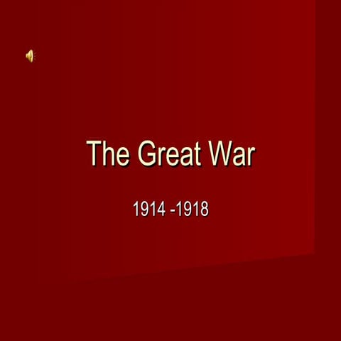 World War I | PPT
