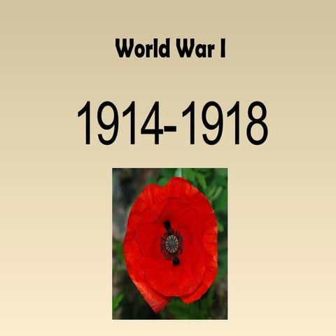 World War I | PPT