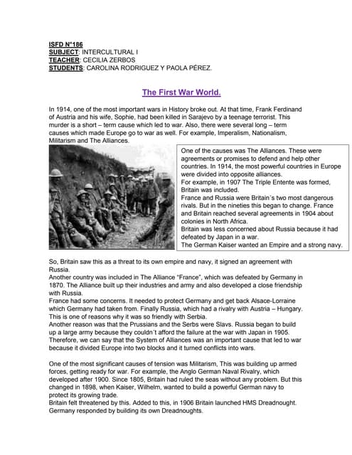 Causes of ww1 | PPT