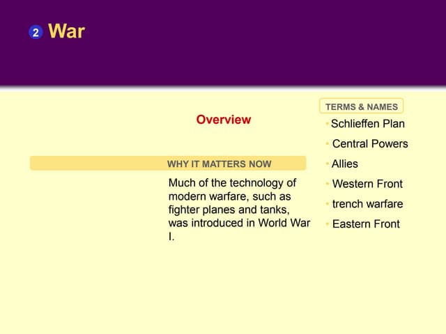 World War I Slideshow Part Two | PPT World War I Slideshow Part Two | PPT