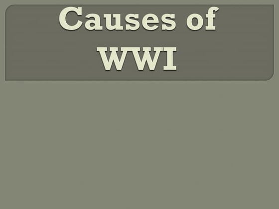 Timeline of wwi (wwi part 2) | PPT