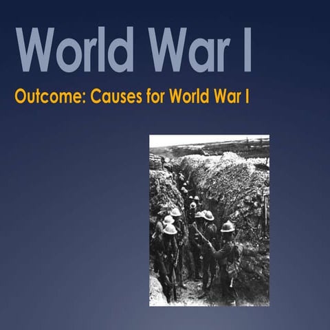 WWI Causes Notes | PPT