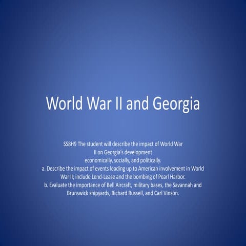 World War II and Georgia | PPTX