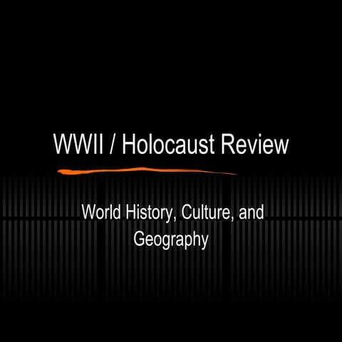 Wwii holocaust-overview-8952 | PPT