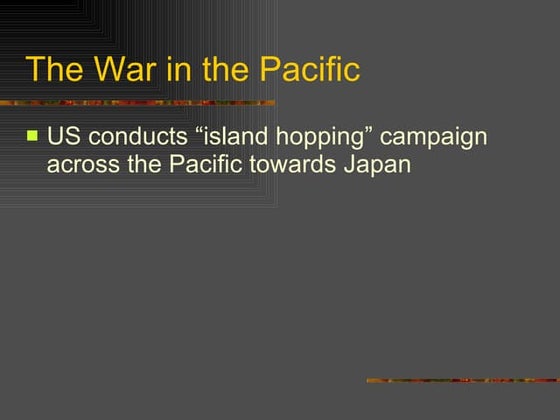 Pacific Wwii | PPT | Death, Injury, or Military Conflict | Sensitive Topics
