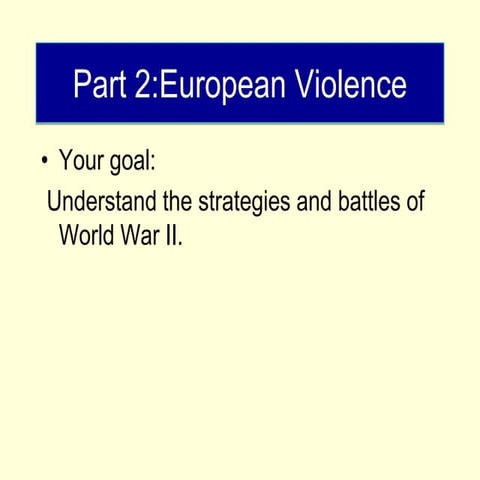 World War II Slideshow Part Two | PPT