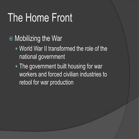 Wwii homefront | PPTX
