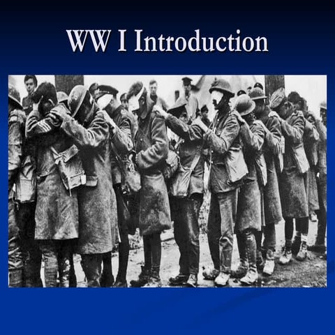 WW I Introduction describing both longterm and short term causes. | PPT