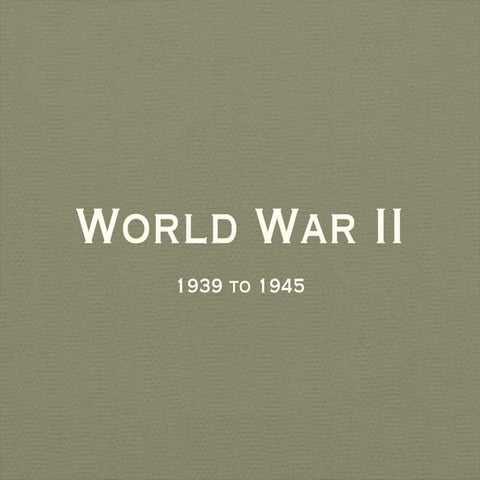 Wwii slideshow | PPT