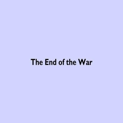 Wwii the end of the war | PPT