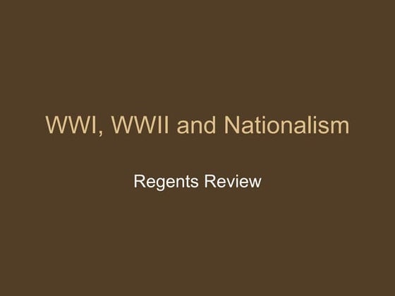 WWII: Causes and Impacts | PPT