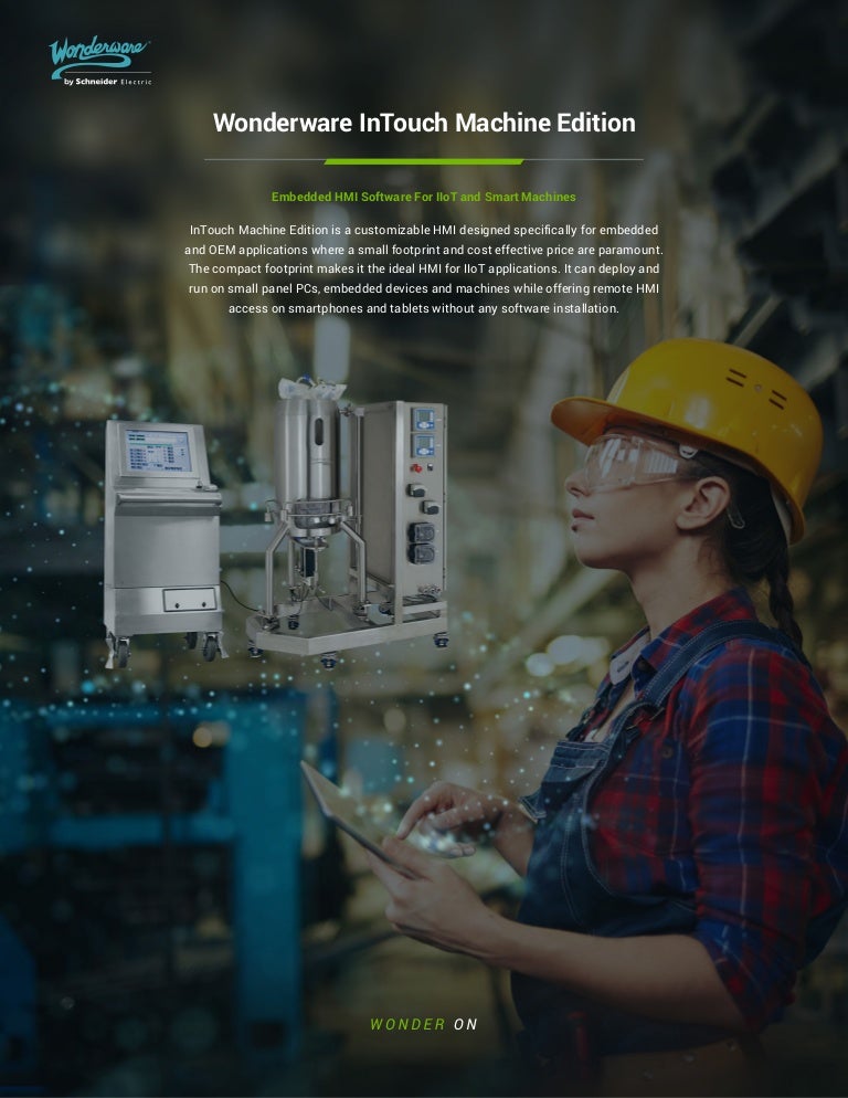 Wonderware InTouch Machine Edition One Sheet