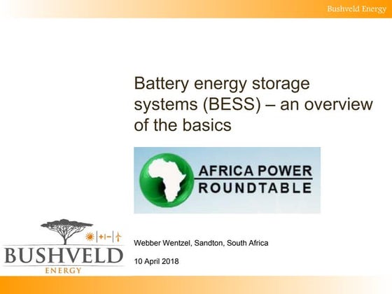 BESS - Battery Energy Storage System.pdf | Power and Energy Industry ...