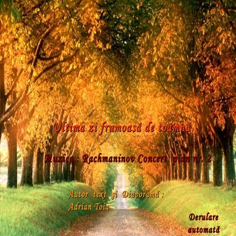 ultima zi frumoasa de toamna | PPT