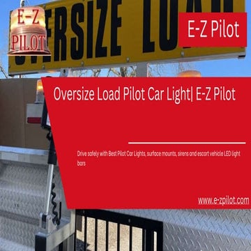 Oversize Load pilot Car Light| E-Z Pilot