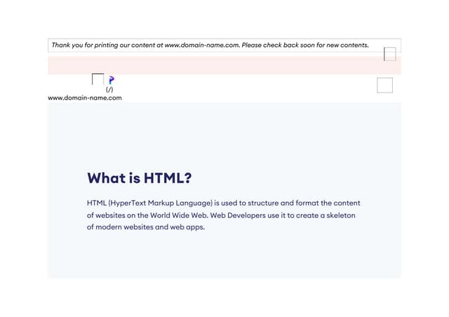 Html grade 11 | PDF
