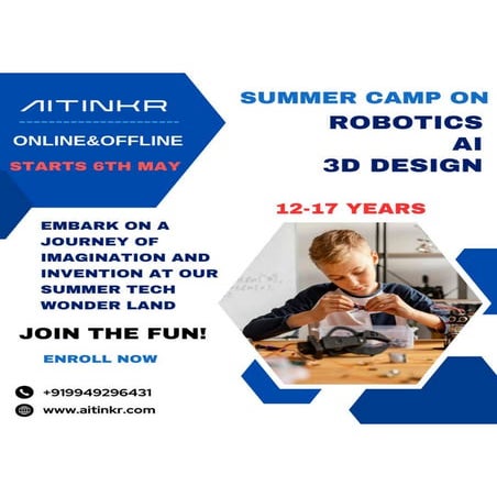 robotic camp for kids| stem education| robotic classes for kids | PDF