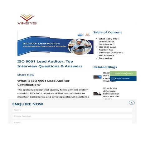 ISO 9001 Lead Auditor vs. Internal Auditor Understanding the Key ...
