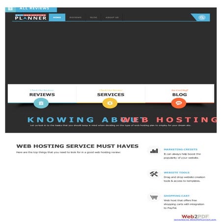 WEB HOSTING SERVICE MUST HAVES | PDF