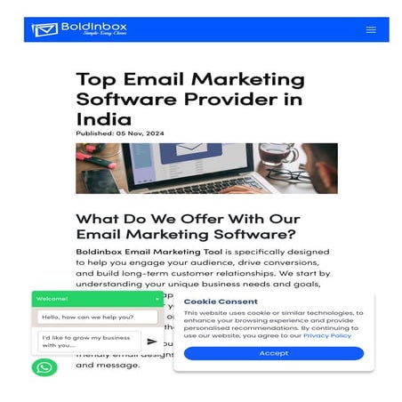What do we offer with our Email Marketing Software? | PDF