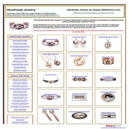 Copper Reflections Handmade Jewelry | PDF
