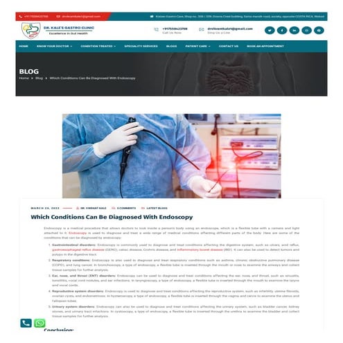 Endoscopy and its role in diagnosing and treating Gastrointestinal ...