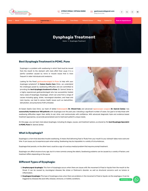DYSPHAGIA.pptx | Ear, Nose and Throat Conditions | Diseases and Conditions