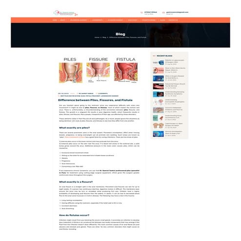 Difference between Piles, Fissures, and Fistula | PDF
