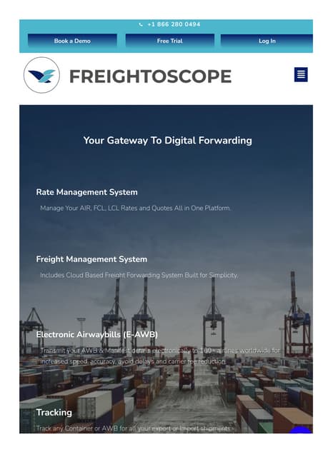 Freight Management System | Rate Management System | PDF