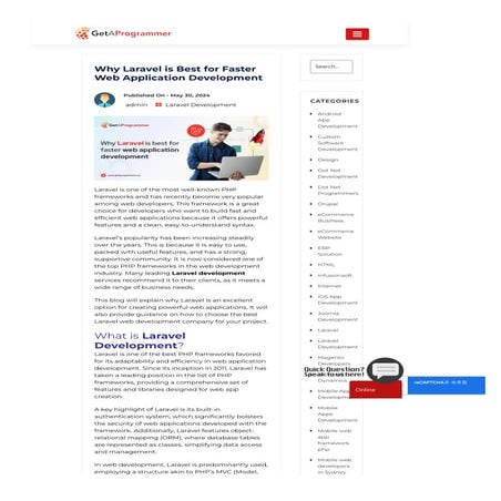 Why Laravel Is Best For Faster Web Application Development Pdf 