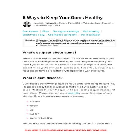 11 ways to keep your teeth healthy | PDF