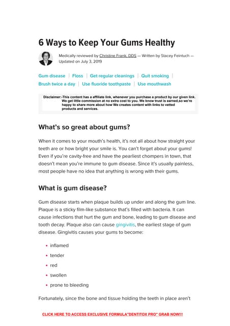 9 Tips Health Improvement To A Fantastic Smile | PPT