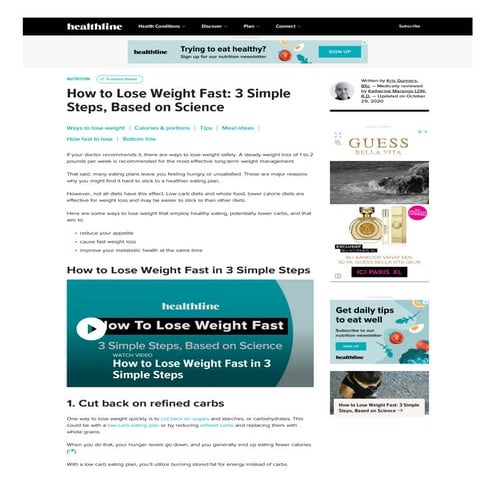 A detailed guide to lose weight fast | PDF