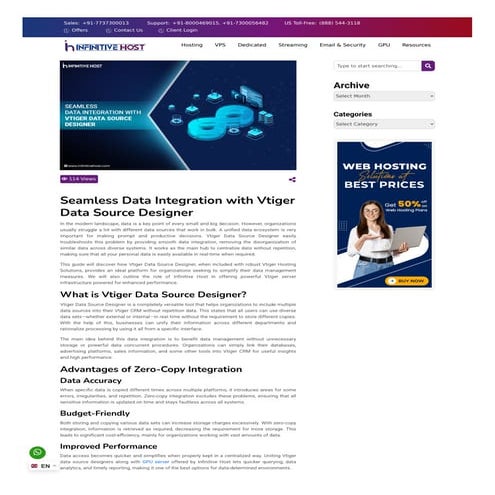 Seamless Data Integration with Vtiger Data Source Designer | PDF