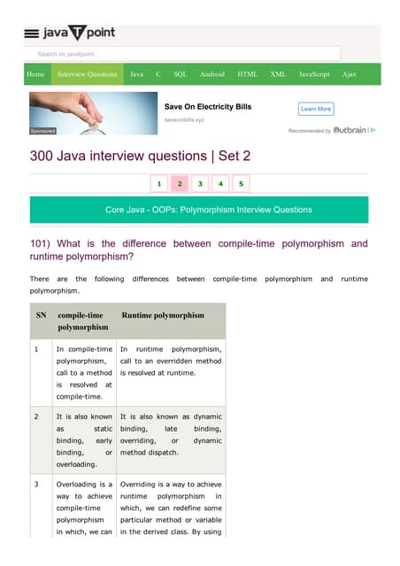 Javatpoint Com Corejava Interview Questions 2 Pdf