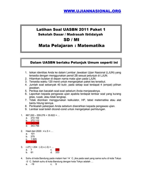 Latihan soal Matematika SD dan MI Kelas 6.pdf