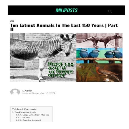 www-miliposts-in-ten-extinct-animals-in-the-last-150-years-part-ii-.pdf