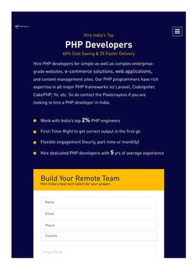 Custom PHP Development Services | PPT