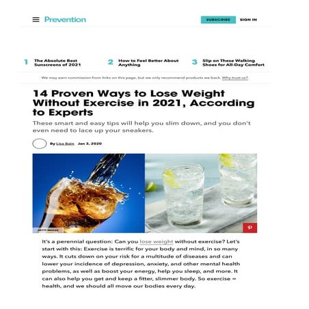 14 Proven Ways to Lose Weight Without Exercise in 2021, According to ...