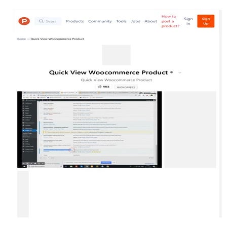 Quick View Woocommerce Product | PDF