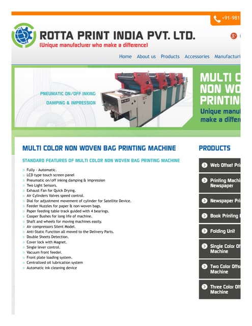 Folding Unit - web offset printing machine | PDF