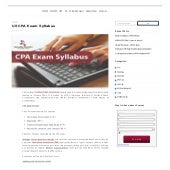 US CPA Exam Syllabus | PDF