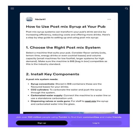 Overview of the Post Mix system and the advantage it gives at the time ...