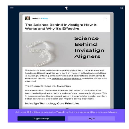 The Science Behind Invisalign: How It Works and Why It's Effective | PDF