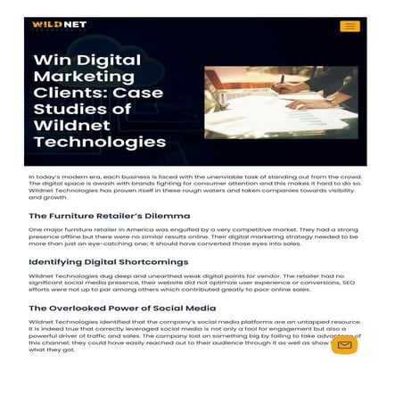 Win Digital Marketing Clients: Case Studies | PDF
