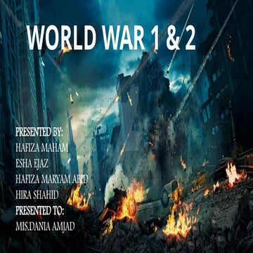 world war 1 and worlad war 2 (1914-1945) | PPTX