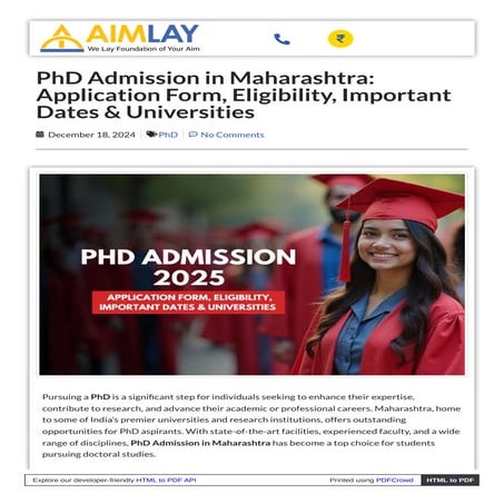 PhD Explained: Overview, Importance, and Career Opportunities | PPTX