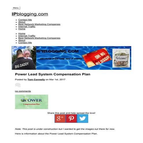 Power Lead System Compensation Plan | PDF